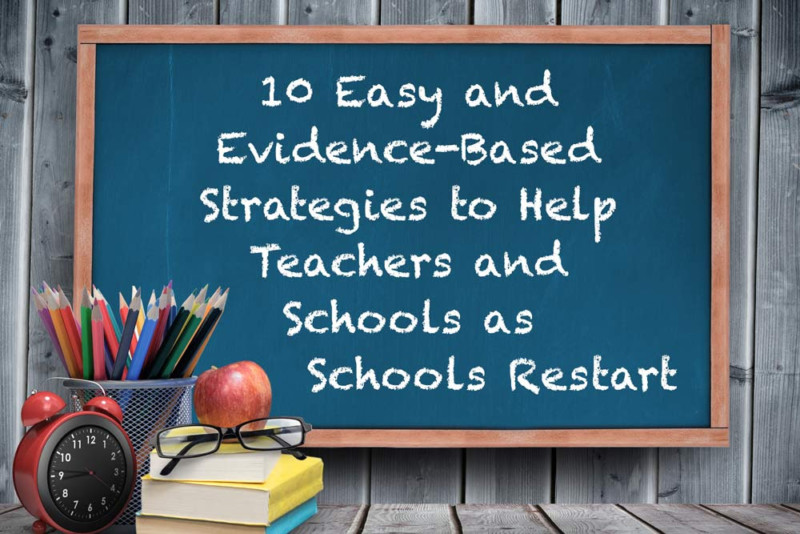 10 Strategies to Help Schools Restart - Let's Go Learn